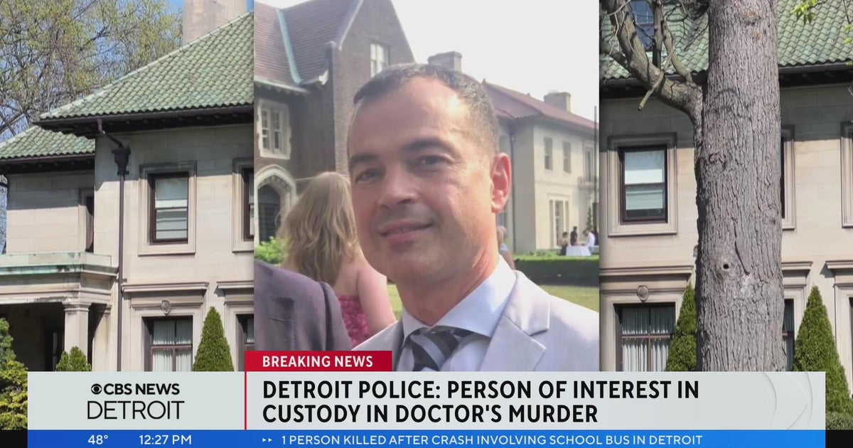 Person of interest in custody in murder of prominent Detroit doctor ...