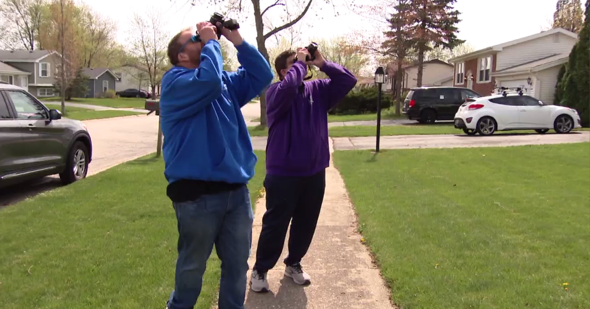 Young man with autism thrives as dad joins him in art classes - CBS Chicago