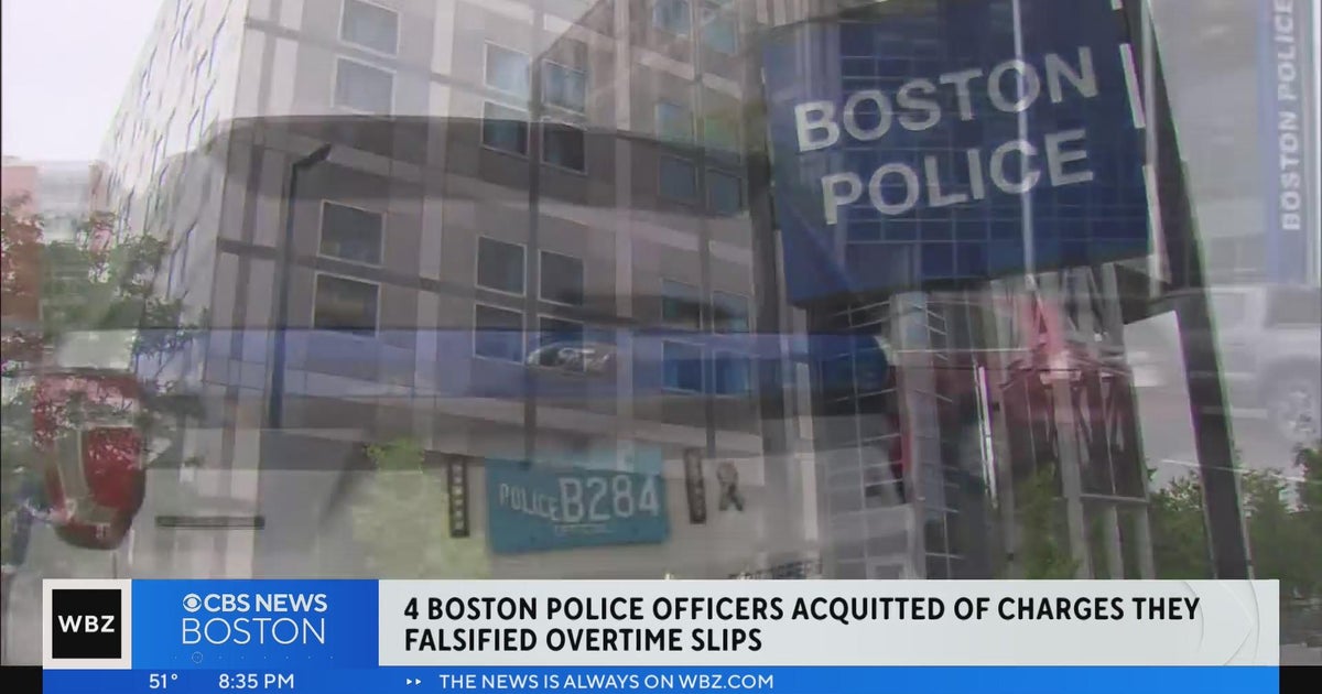 4 Boston Police officers acquitted of falsifying overtime slips - CBS ...