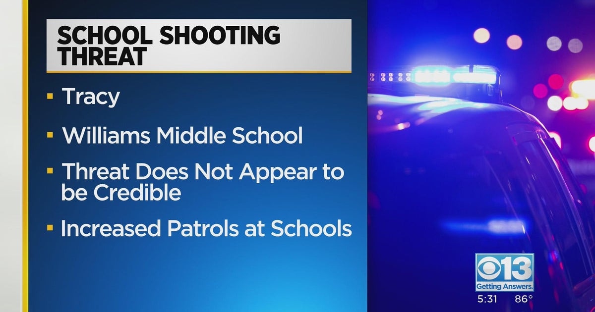 Police: Shooting threat at Tracy school found not credible - CBS Sacramento