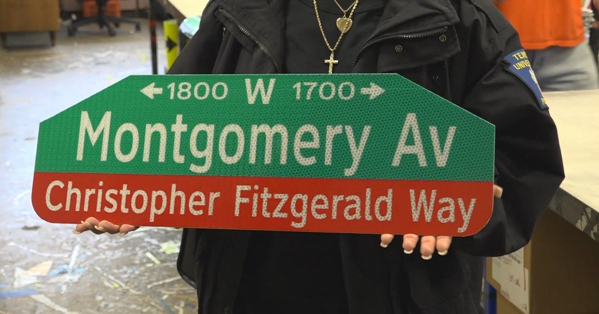 Fallen Temple officer Christopher Fitzgerald honored with new sign ...