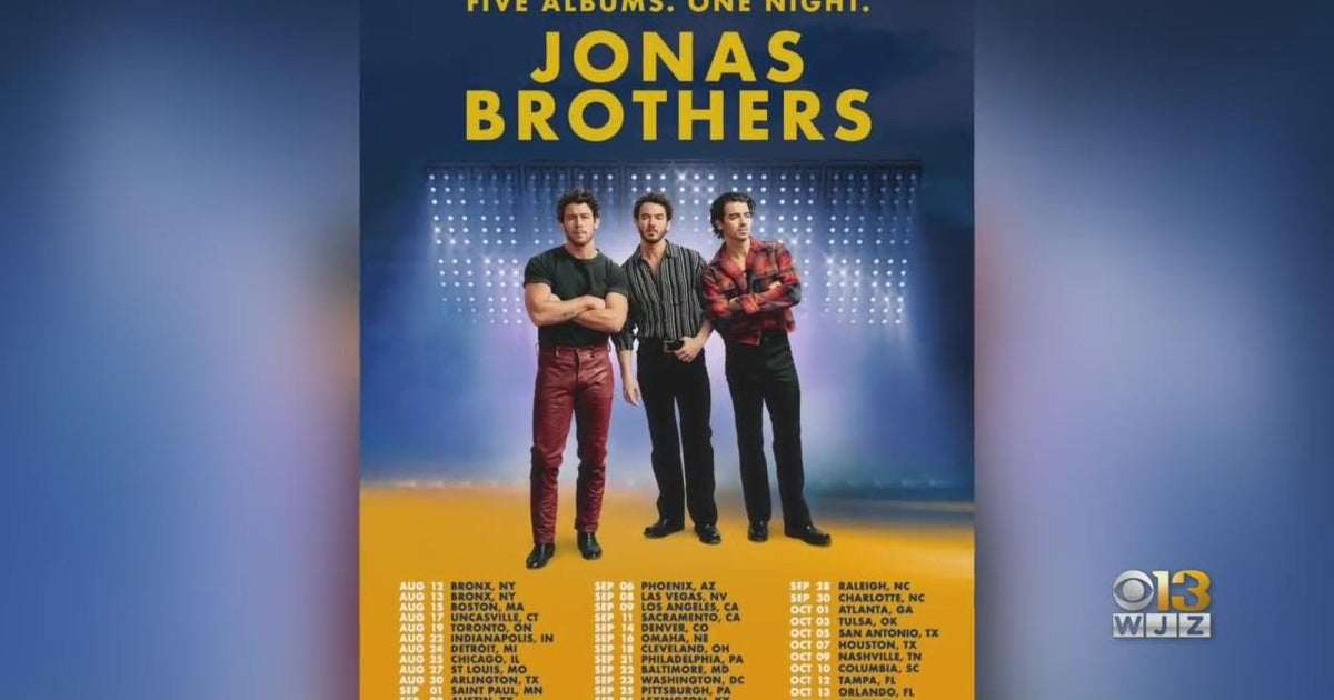 Jonas Brothers stopping in Baltimore to perform five albums - CBS Baltimore