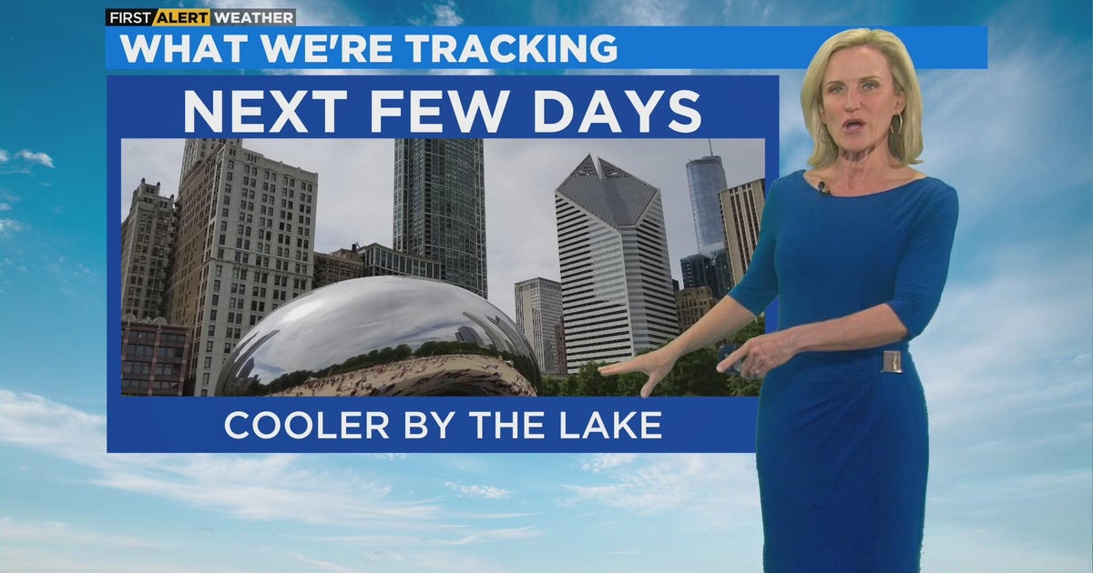 Chicago First Alert Weather: Cooler by the lake Wednesday - CBS Chicago