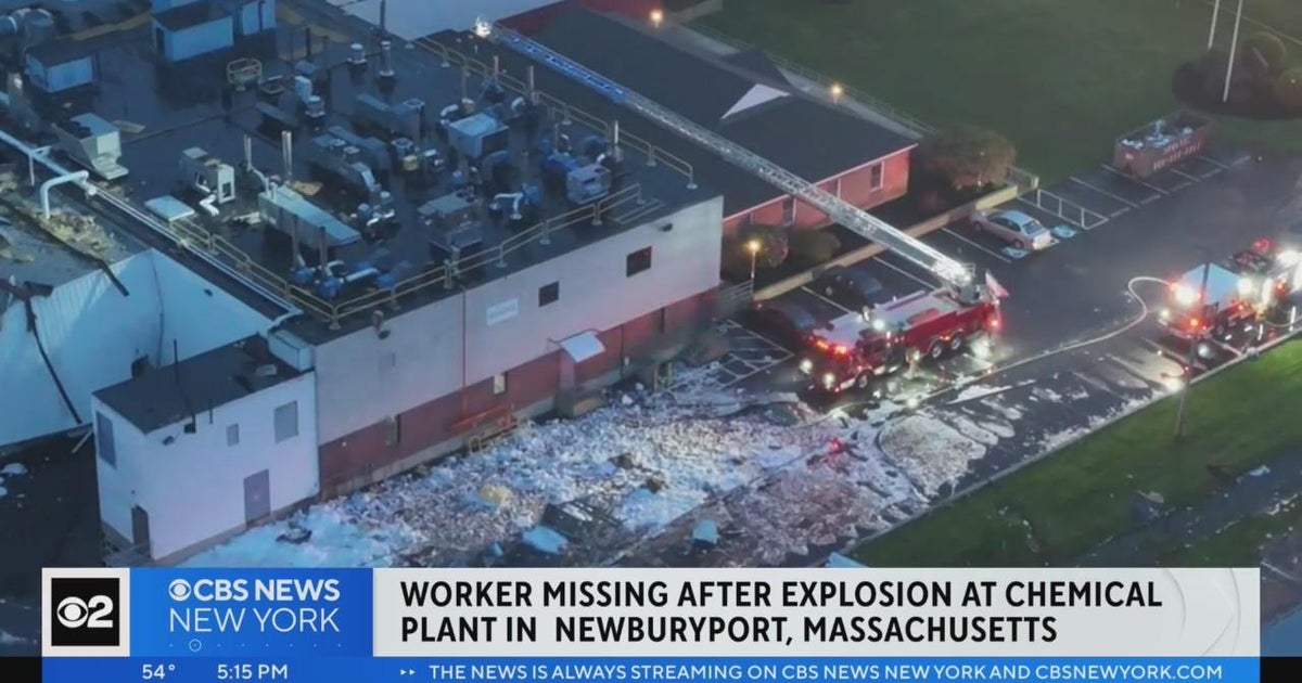 Worker missing after chemical plant explodes in Massachusetts - CBS New ...