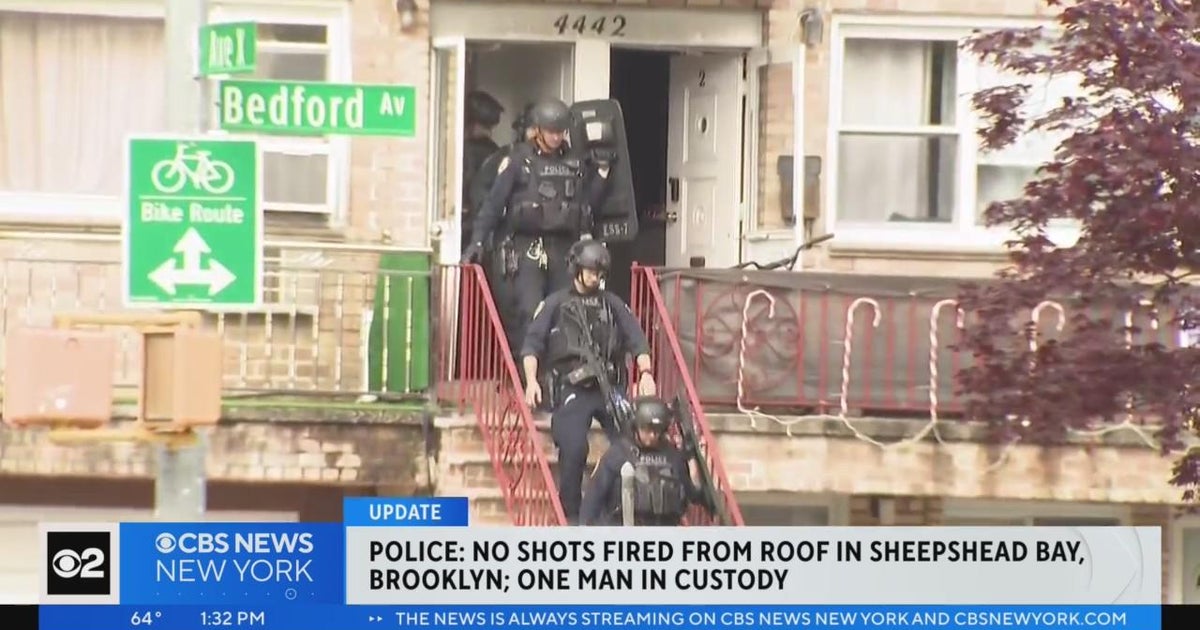 NYPD: No shots fired from rooftop in Sheepshead Bay - CBS New York