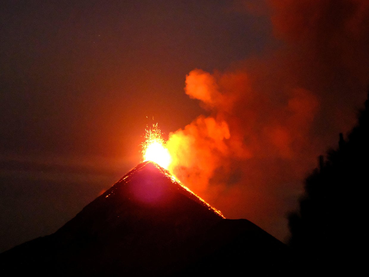 Guatemala volcano eruption forces over 1,000 people to evacuate - CBS News
