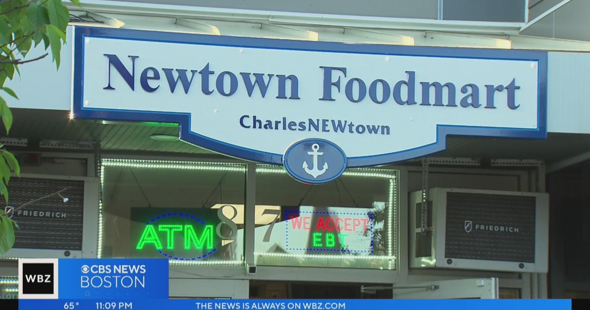 Police investigate armed robbery of Newtown Foodmart - CBS Boston