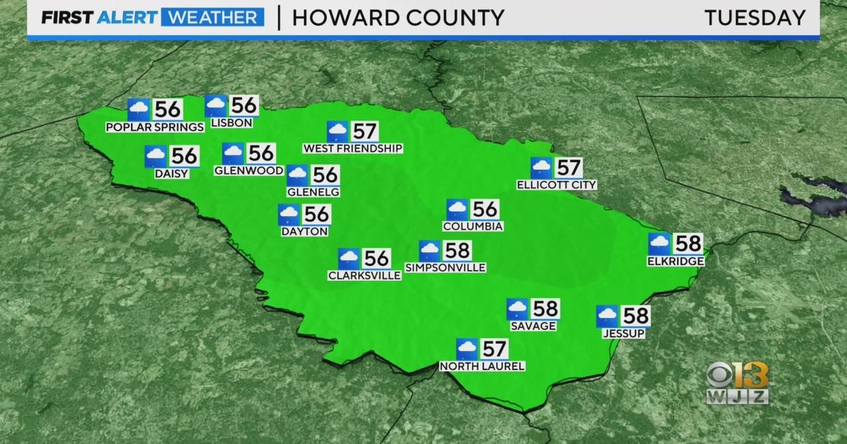 Marty Bass has your Monday afternoon weather - CBS Baltimore