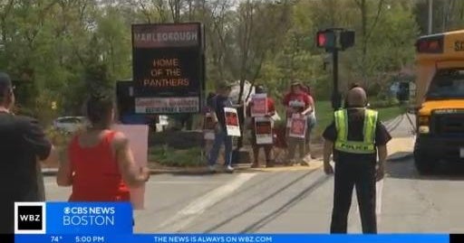 School bus driver strike continues in Marlboro - CBS Boston