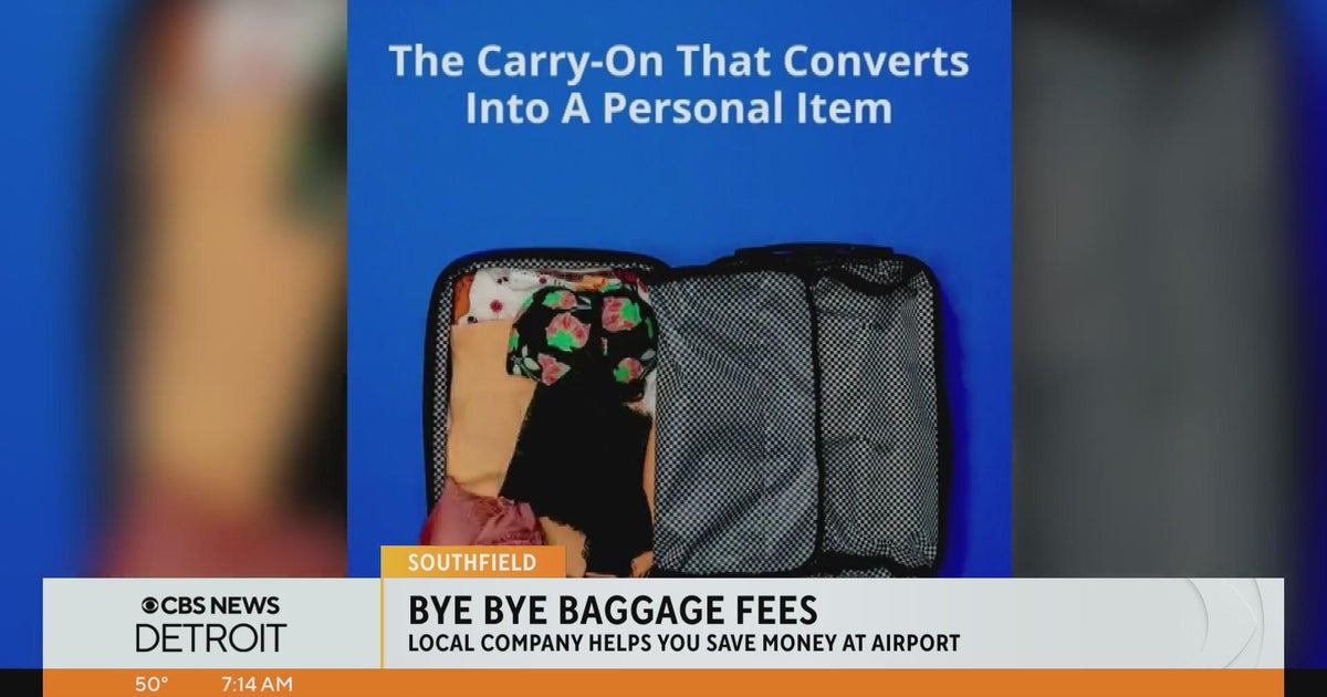 Bye bye baggage fees: Metro Detroit company helps you save money at the airport - CBS Detroit