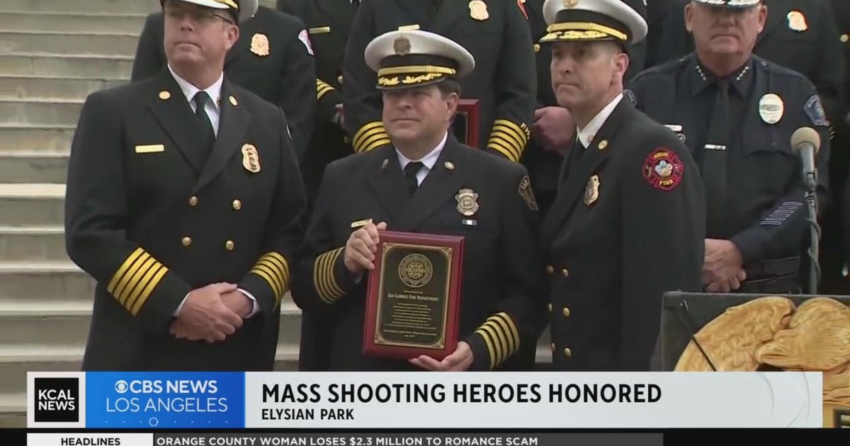 Monterey Park mass shooting heroes honored - CBS Los Angeles