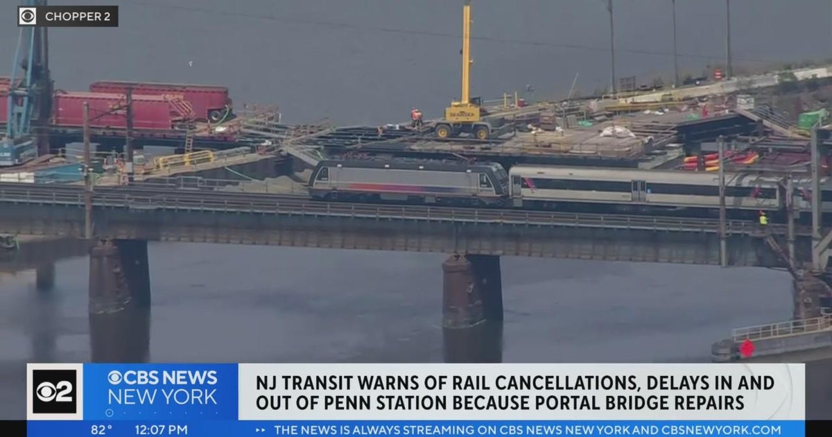 NJ Transit delays continue because of Portal Bridge repairs - CBS New York