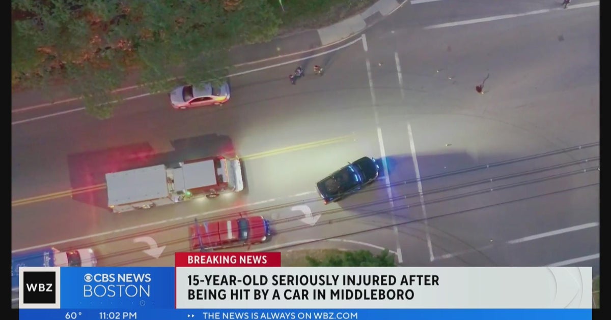Teen seriously injured after getting hit by car in Middleboro - CBS Boston