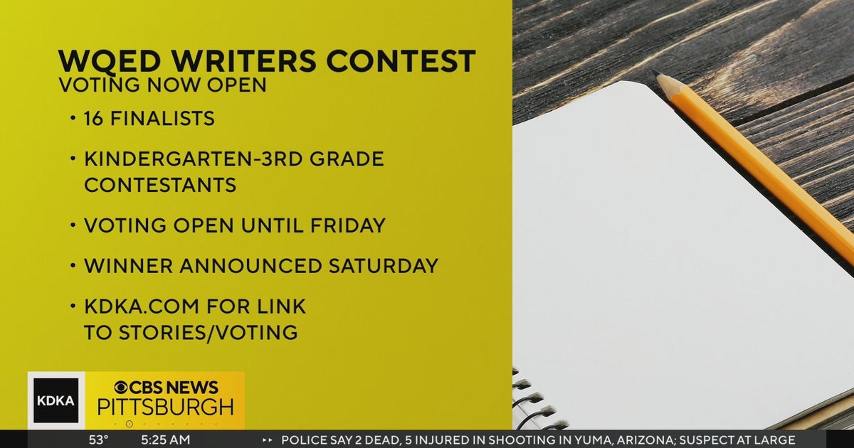 Voting opens for WQED's annual children's writing contest - CBS Pittsburgh