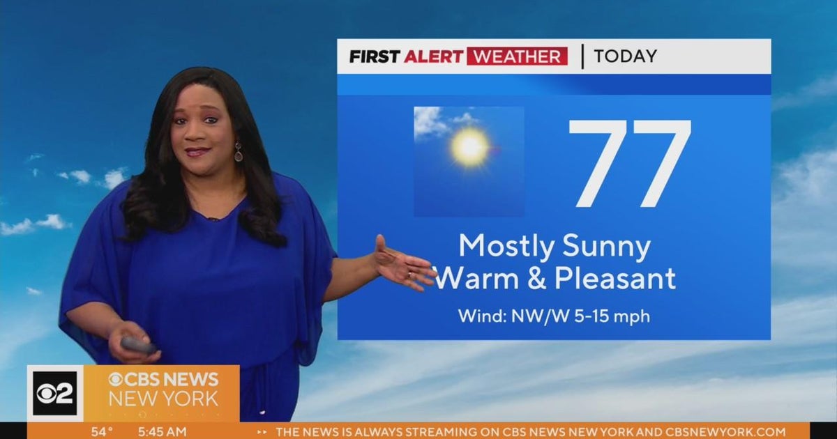 First Alert Weather: Nice start to the work week - CBS New York