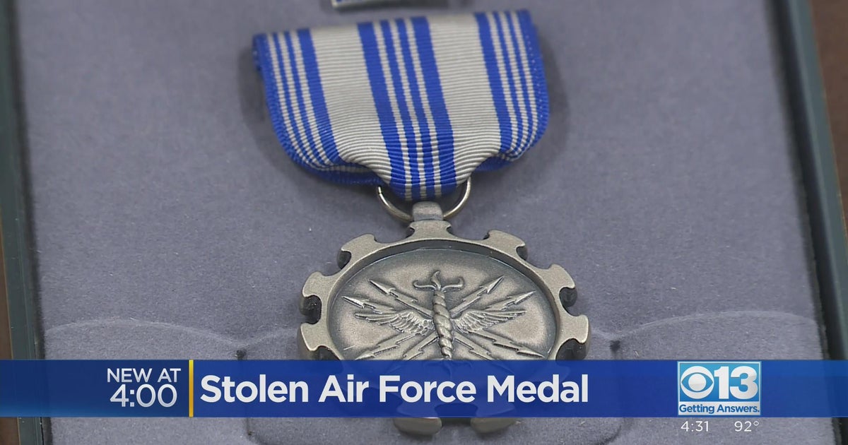 Stolen Air Force medal recovered during police raid - CBS Sacramento