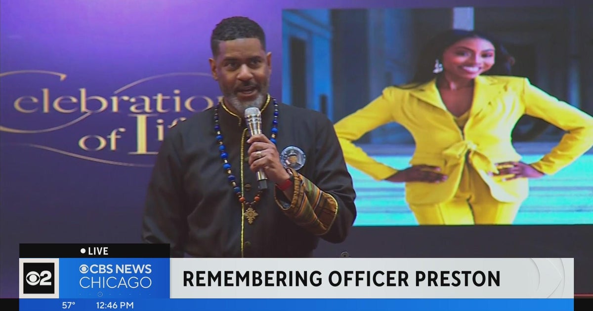 Pastor praises Officer Preston as "a phenomenal woman" at funeral - CBS ...