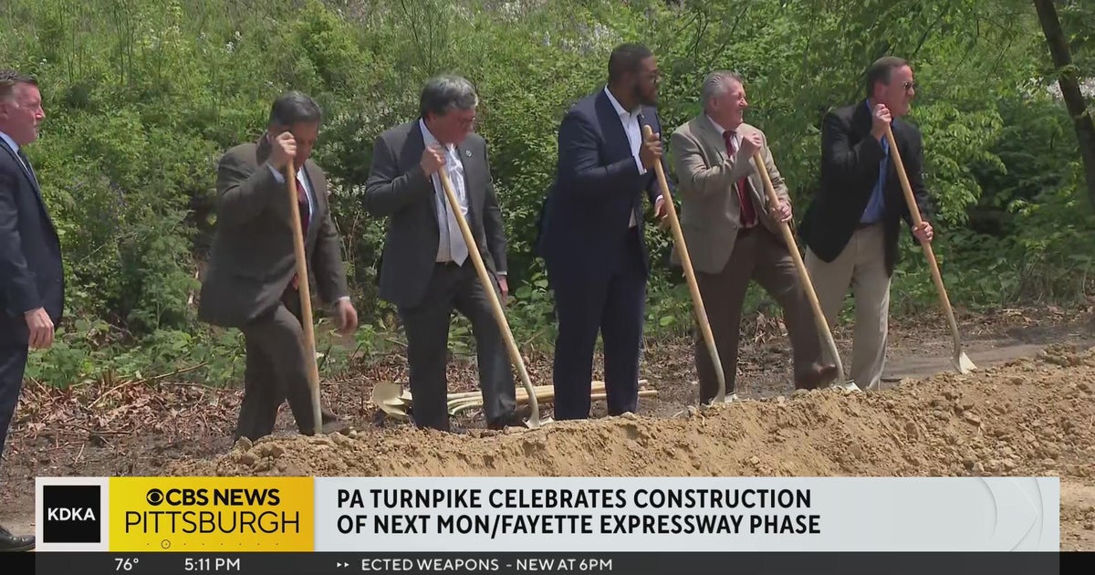 Officials break ground on next phase of Mon/Fayette Expressway - CBS ...