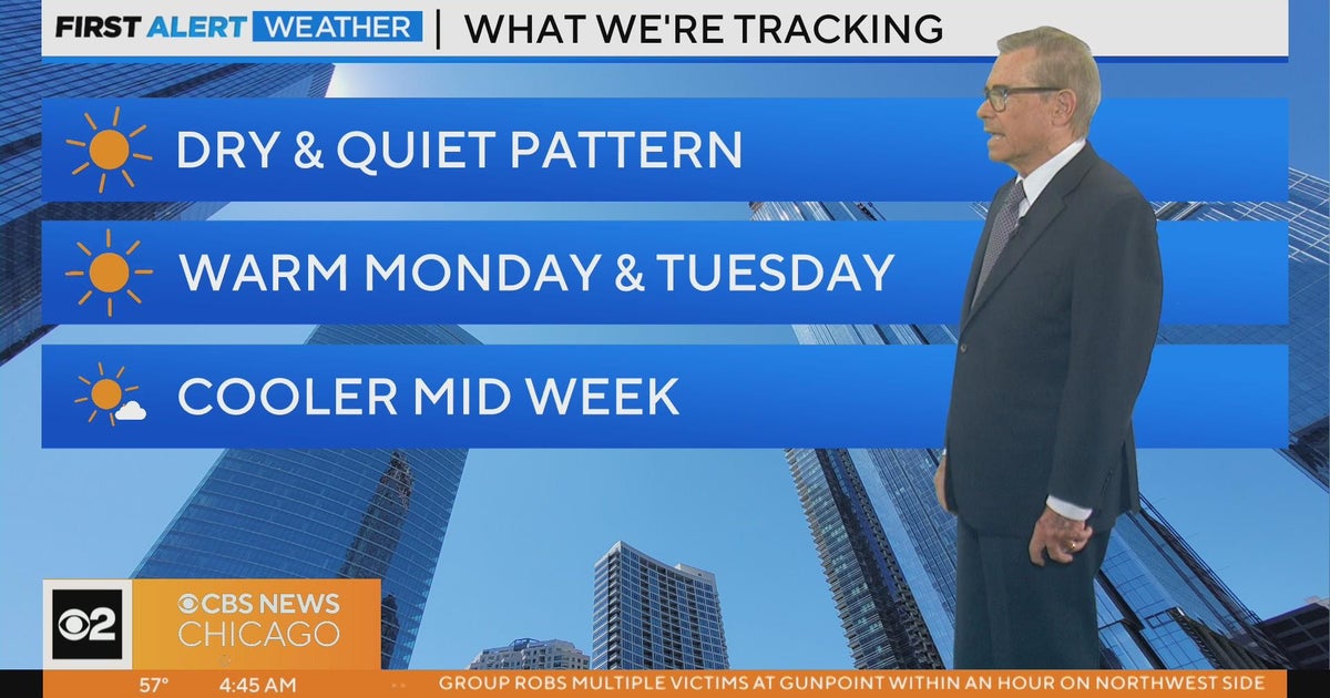 Chicago First Alert Weather: Warm and sunny Monday - CBS Chicago