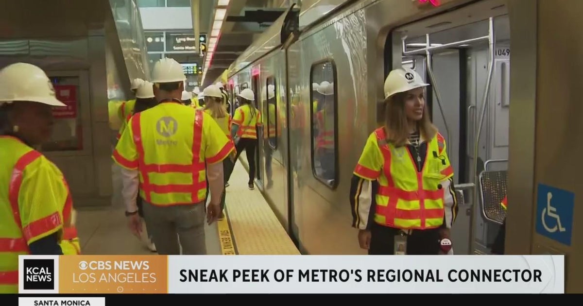 Metro's Regional Connector to open next month - CBS Los Angeles