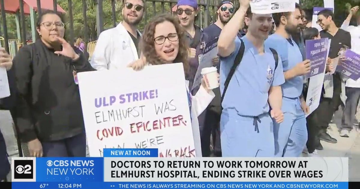 Elmhurst Hospital Doctors Reach Deal To End Strike Cbs New York
