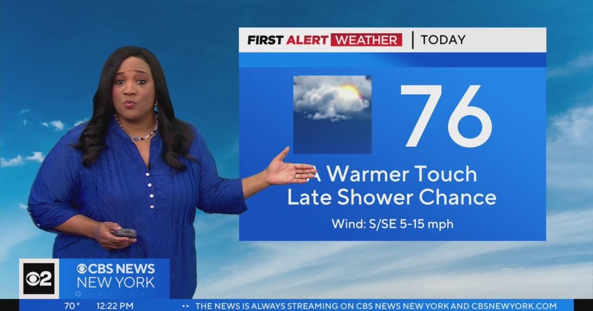 First Alert Weather: Passing showers possible - CBS New York