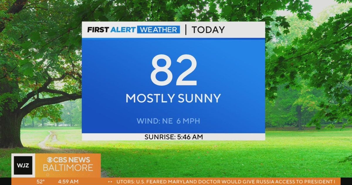 Marty Bass has your Wednesday morning forecast 5/24/2023 - CBS Baltimore