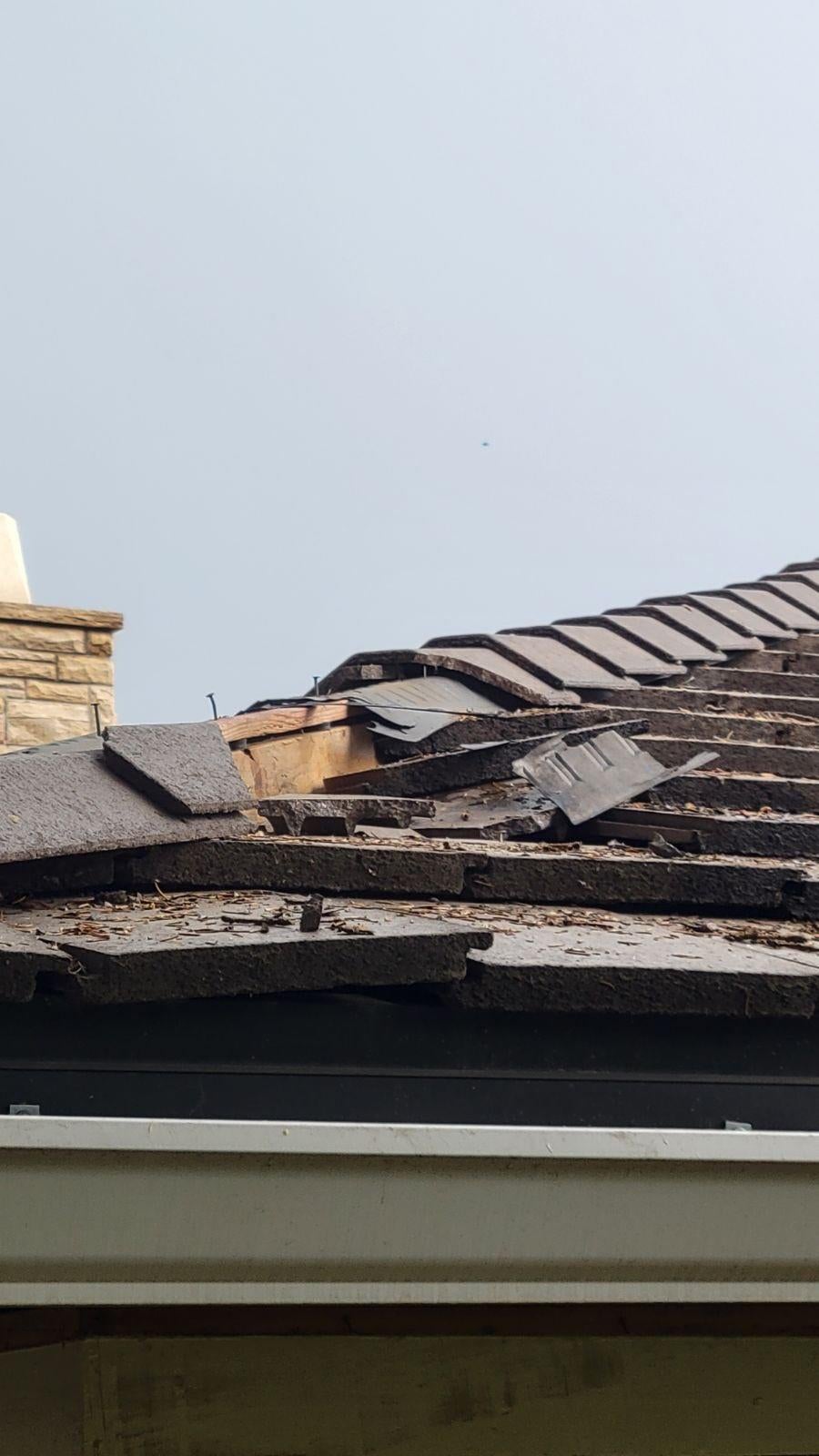 Lightning strikes Wheat Ridge home, leaves holes in ceiling, roof - CBS ...