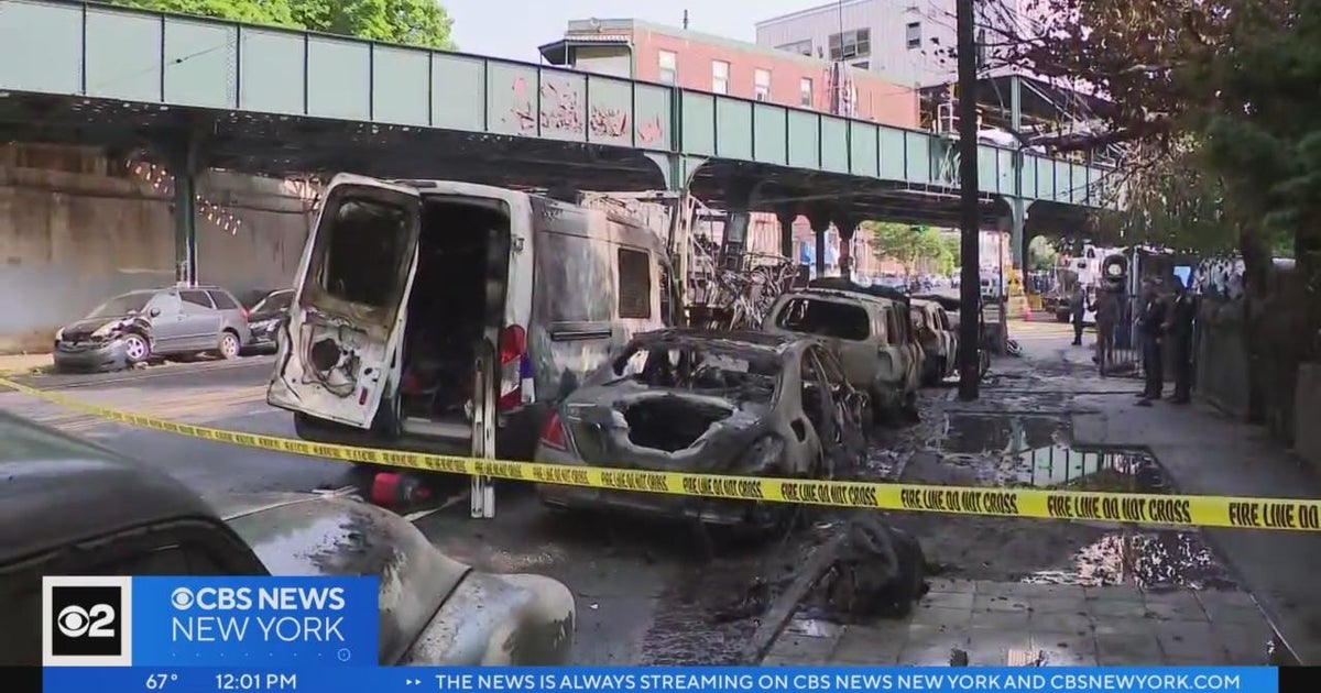 Box truck fire tears through Bronx neighborhood - CBS New York