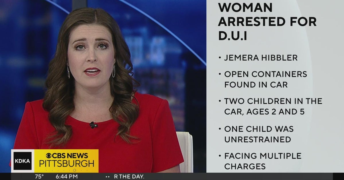 Duquesne woman arrested for DUI with children in back seat of car - CBS ...