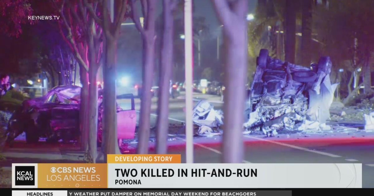 Pomona multi-car crash kills 2; hit-and-run driver sought - CBS Los Angeles