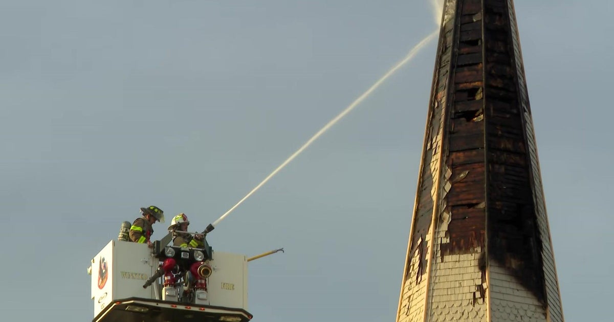 Howard Lake fire damages historic church and two homes - CBS Minnesota