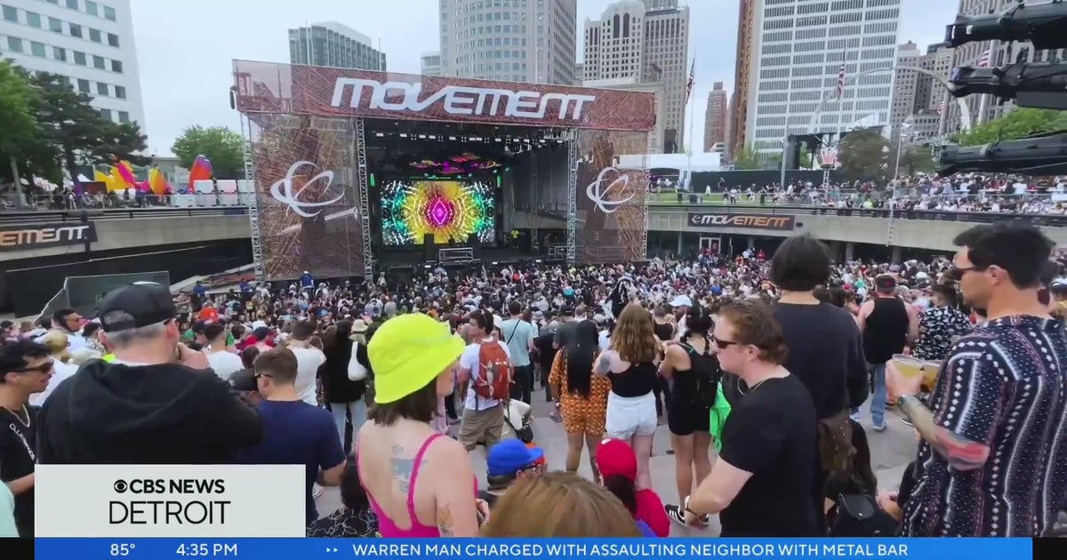 Movement Fest draws over 90,000 visitors over holiday weekend - CBS Detroit