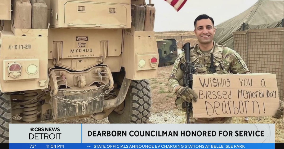 Dearborn councilman serving in National Guard honored for helping ...