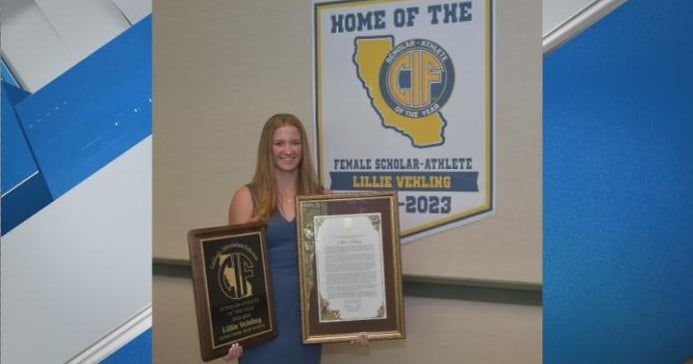 Vehling the CIF Scholar-Athlete of the Year - CBS Los Angeles