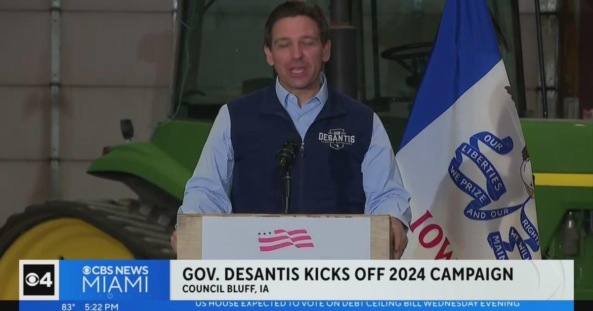 Gov. DeSantis kicks off 2024 campaign - CBS Miami