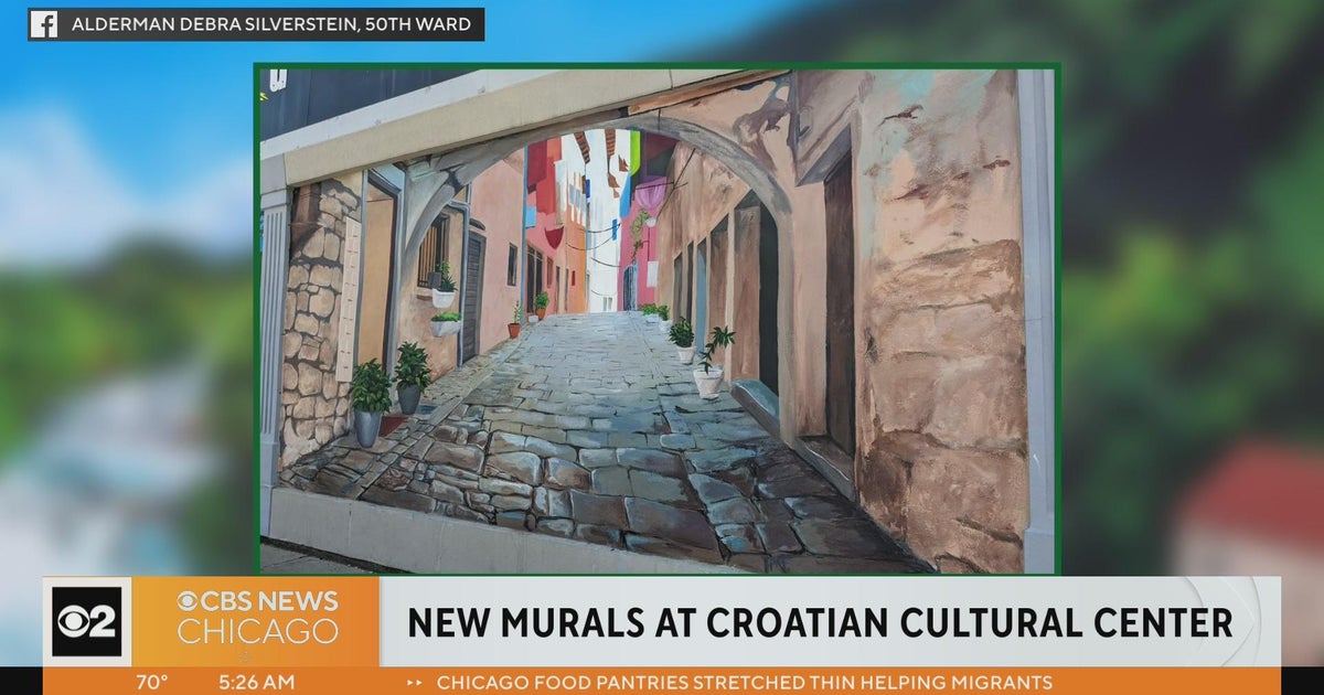 Croatian Cultural Center's new murals - CBS Chicago