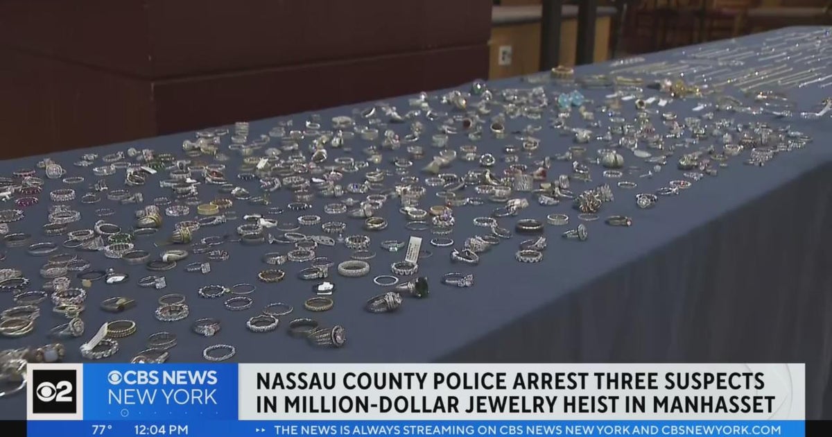 3 men arrested for $1 million jewel heist on Long Island - CBS New York