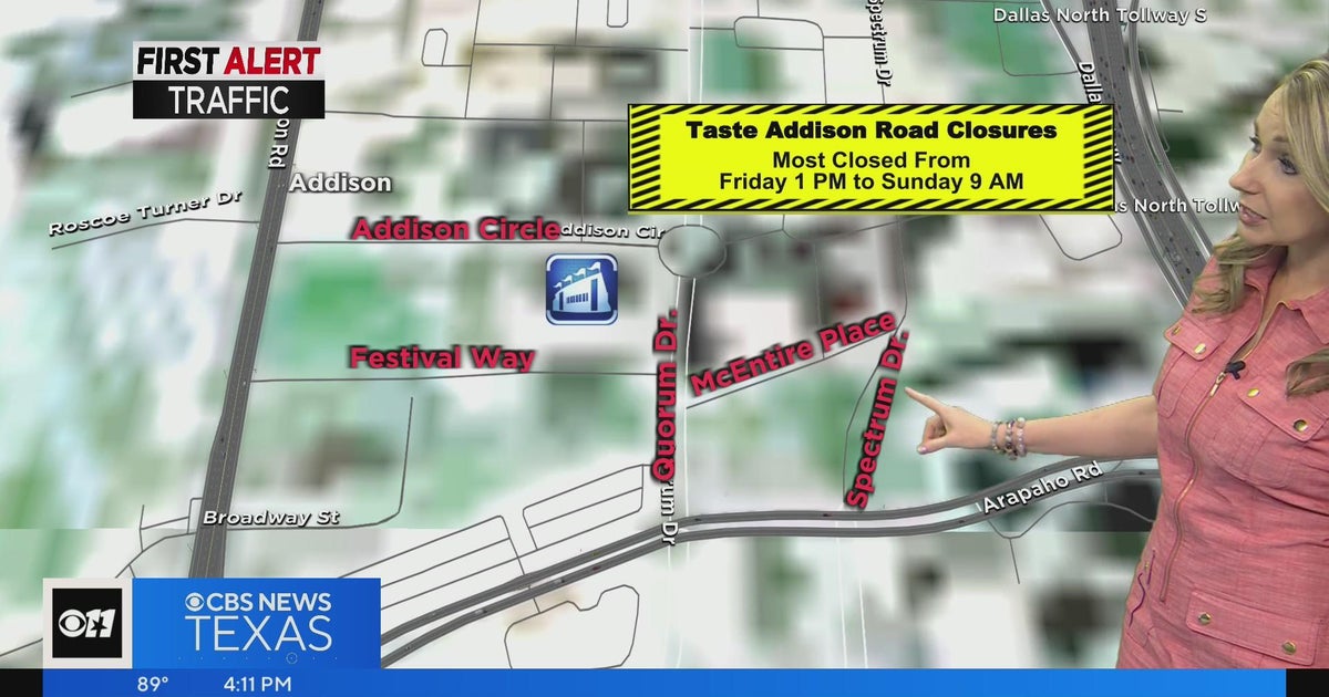 Know before you go: Traffic and road closures for Taste Addison - CBS Texas