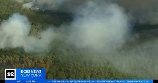 Officials: Bass River Forest Fire now 100% contained - CBS New York