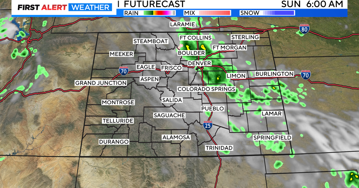 Colorado Weather: Soaking June rains stay for Sunday - CBS Colorado