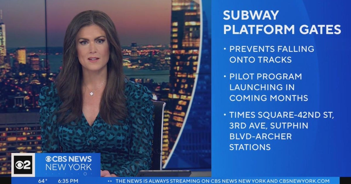 MTA set to begin construction on subway platform gates - CBS New York