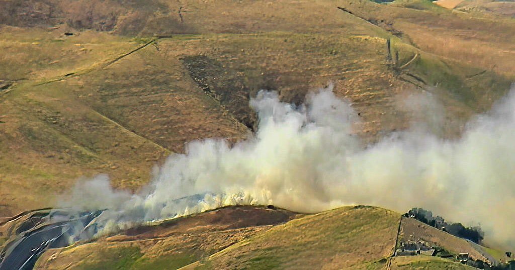 Crews mop up 7-acre grass fire in Contra Costa County - CBS San Francisco