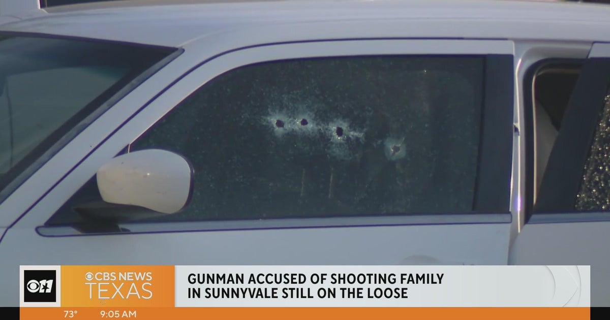 Gunman accused of shooting Sunnyvale family still at-large - CBS Texas