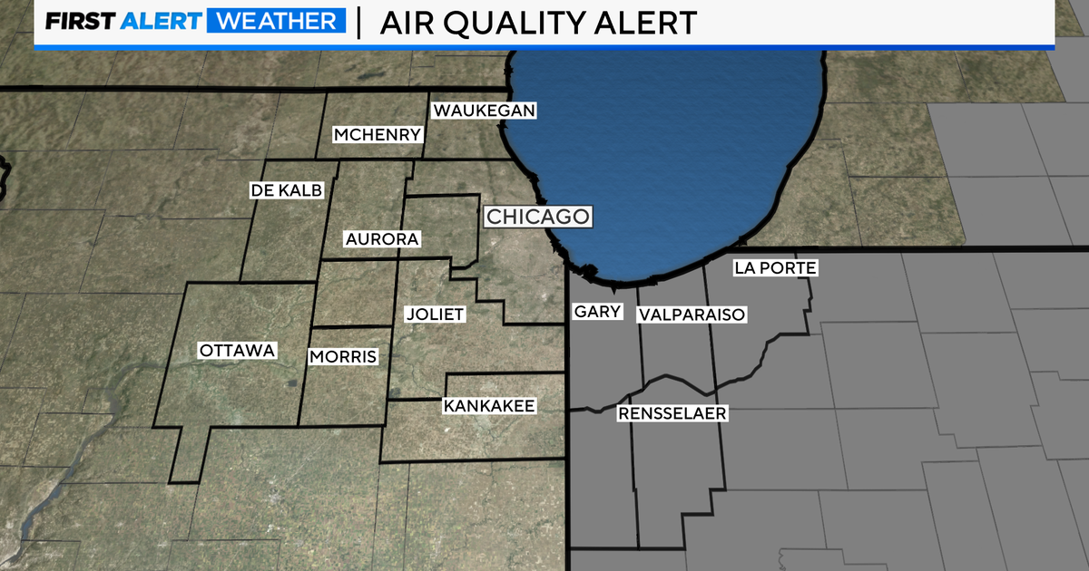 Chicago First Alert Weather: An air quality alert for Indiana - CBS Chicago