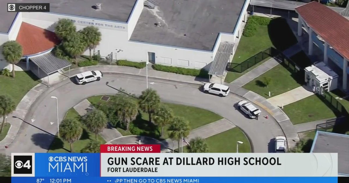 Gun scare at Dillard High School in Fort Lauderdale - CBS Miami