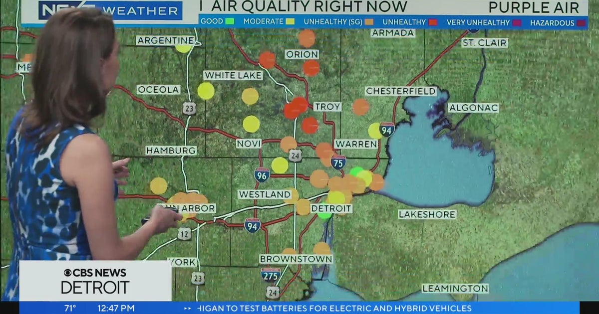 Detroit air quality remains poor amid Canadian wildfires - CBS Detroit