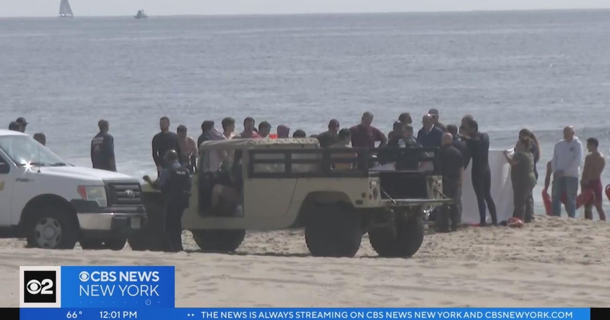 Man dies on Jersey Shore after getting caught in rip current - CBS New York