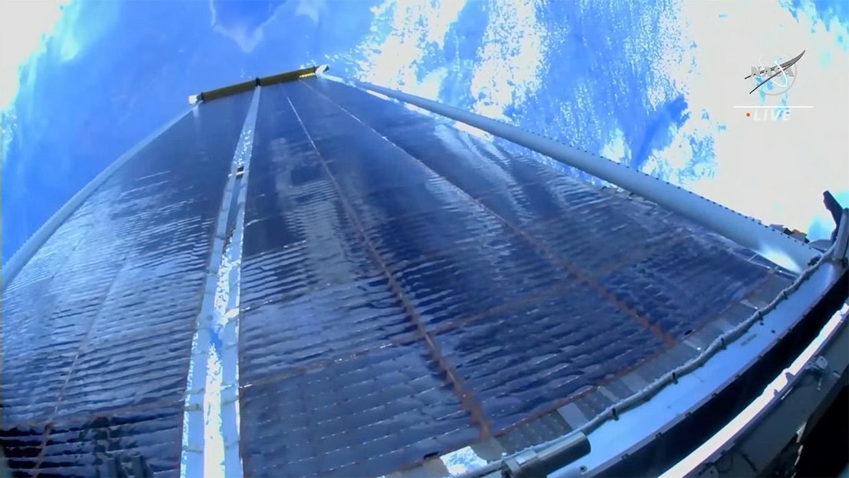 Spacewalkers install fifth roll-out solar blanket to boost space ...