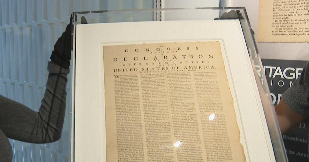 The Declaration of Independence goes up for auction with a starting bid ...